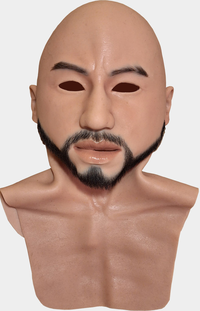 Силиконовая маска «Фрэнки» (с бровями и бородой) – Morph Me